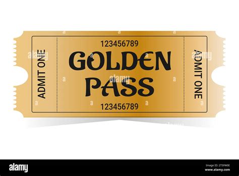 Realistic Golden Pass Cinema Theater Party Museum Event Concert