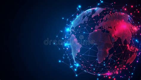 Digital World Globe Concept Of Global Network And Data Connection