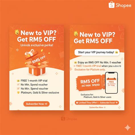 New To Vip Get Rm5 Off Free 1 Month Vip Trial — Limited Time Only