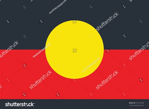 Australian Aboriginal Flag Stock Vector Royalty Free 512972788