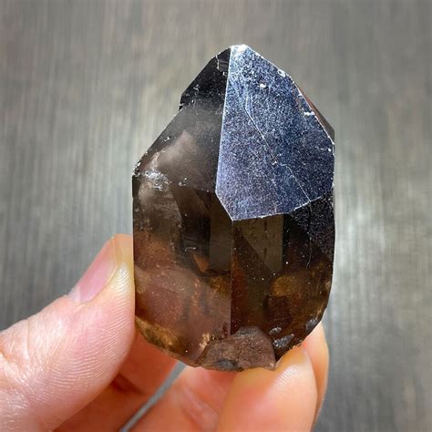 Lustrous Smoky Quartz Crystal From The Tiefan Glacier In Switzerland Etsy