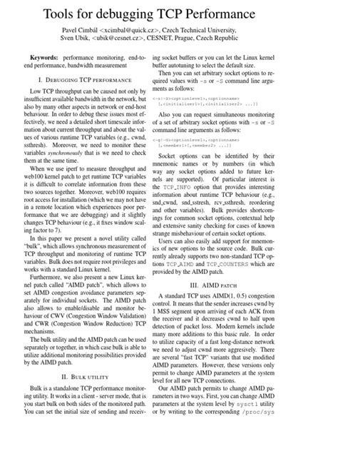 Terena 2005 Pdf Transmission Control Protocol Network Congestion