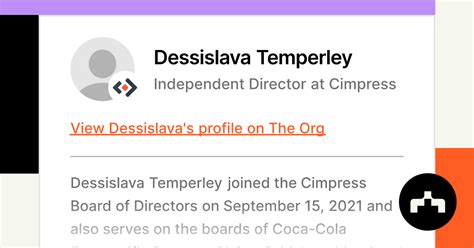 Dessislava Temperley Independent Director At Cimpress The Org