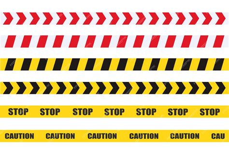 Premium Vector Warning Tape Official Crime And Danger Tapes Vector
