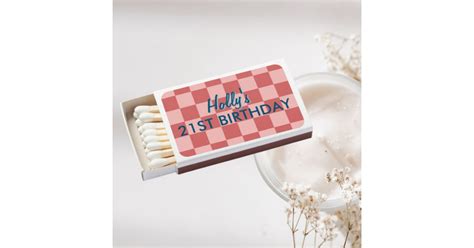 Chic Birthday Matchbox Decor Matchboxes Zazzle