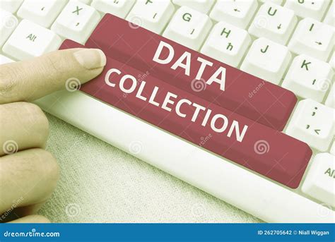 Writing Displaying Text Data Collection Concept Meaning Gathering And Measuring Information On
