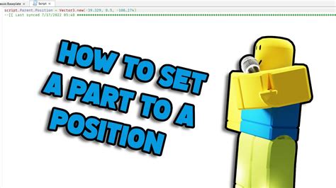 Roblox Studio How To Set A Part To A Position Scripting Tutorial YouTube