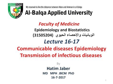 PDF Epidemiology and Biostatistics يويحلا ءاصحلإاو لطلابfinal Lecture