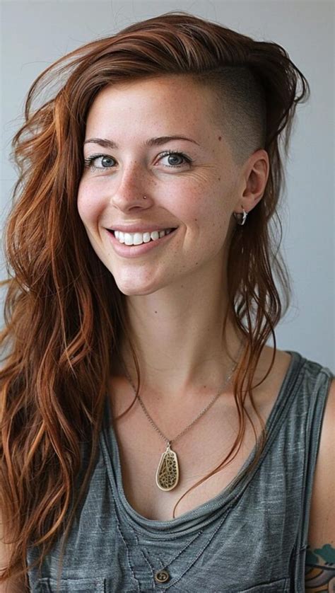 20 Ultimate Long Hair Styles With Shaved Sides For Impact Half Shaved