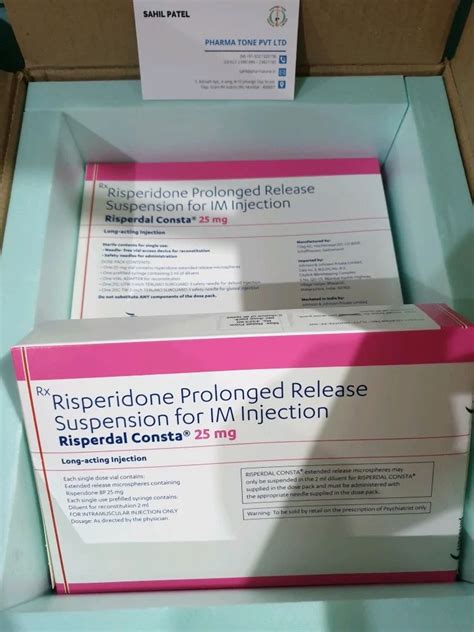 Risperdal Consta 25 Mg Injection At ₹ 4000box Antipsychotic Medicine
