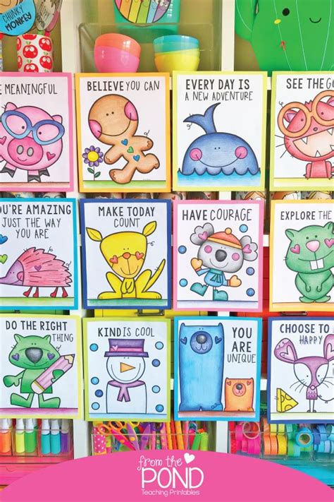 Cute Classroom Posters Set 4 Classroom Posters Classroom Games