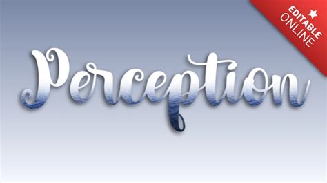 Perception Text Effect Generator