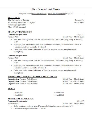 35 Resume Experience Examples To Download