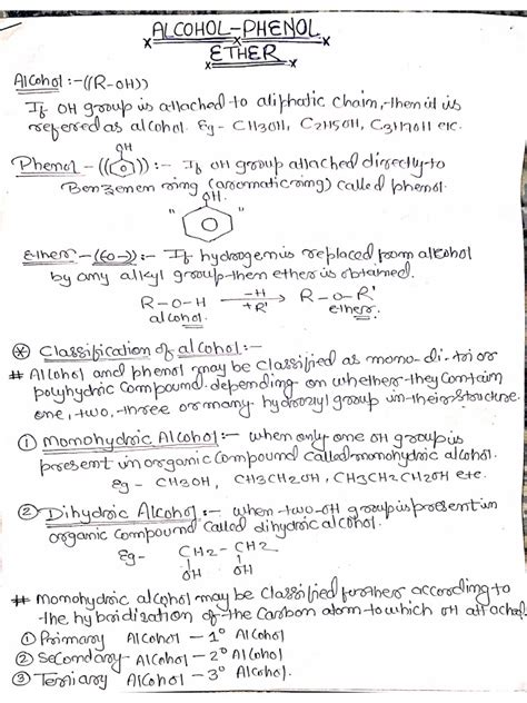 Alcohol Phenol Ether Pdf