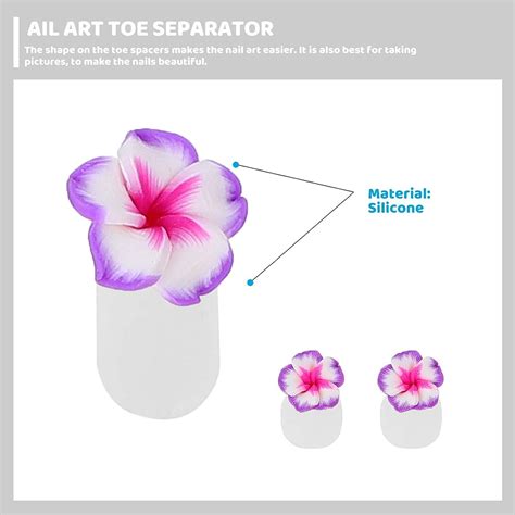 32pcs Silicone Nail Polish Toe Separators For Manicure And Pedicure Cartoon Design For Toe