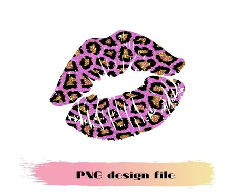 Leopard Lips Png Pink Lips Kiss Png Love Kiss Designs Shirt Animal