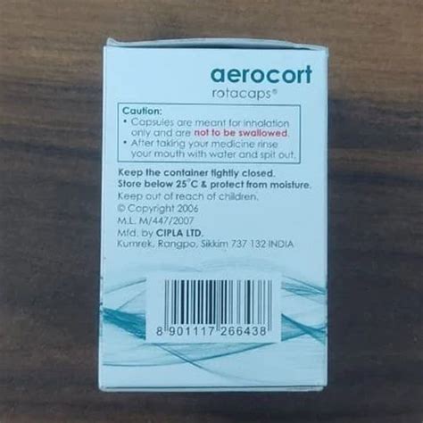 Aerocort Rotacaps Capsule At ₹ 750 Box Asthama Inhaler In Nagpur Id 2851389995691