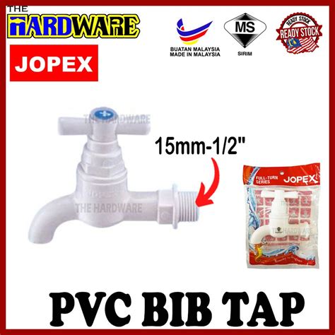 Jopex 15mm Pvc Wall Water Bib Tap With Tee Handle Bc01w Kitchen