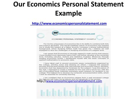 Ppt Economics Personal Statement Powerpoint Presentation Free