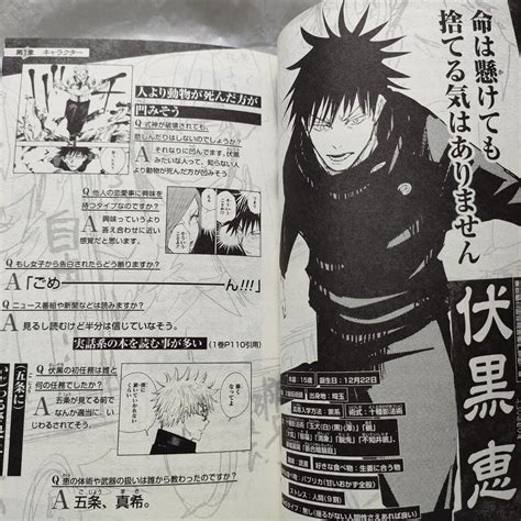 Jujutsu Kaisen Official Fan Book Gege Akutami Anime Manga Jump Comics