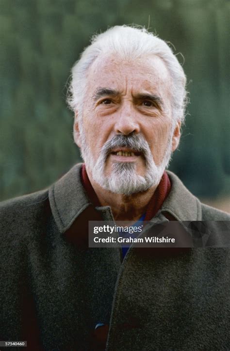 Prolific English Actor Christopher Lee Circa 2000 News Photo Getty