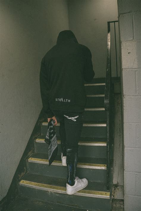 Flutter Hoody Built In Facemask Stealth London