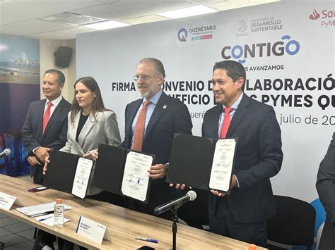 Gobierno De Querétaro Y Santander Firman Convenio De Apoyo A Pymes