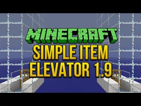 Minecraft 19 Simple Item Elevator Fix 15w38a Tutorial Tutorial