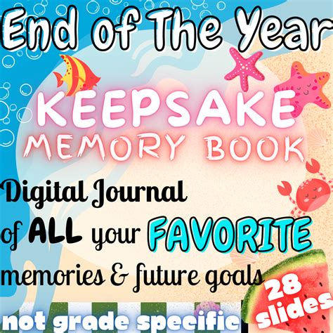 End Of The Year Keepsake Memory Book Made By Teachers