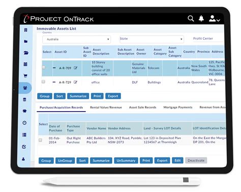 Immovable Asset Management