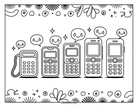 65 Dibujos De Teléfonos Para Colorear Para Niños Y Adultos Gratis