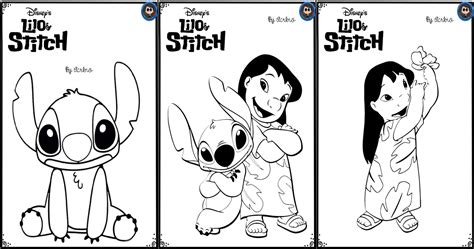 Colección De Dibujos Para Colorear De Lilo Y Stitch Imagenes Educativas