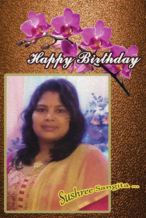 Oss Todays Happy Birthday Smt Sushree Sangita