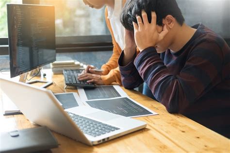 Premium Photo Programmer Coding Software Development Working Project It