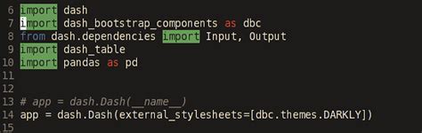 Datatable Goes Blank When Using Bootstrap Dbc Themes Dash Python