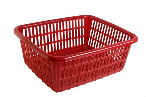Rectangular Red Plastic Fruit Basket At ₹ 250 Piece In Mumbai Id 23310666730