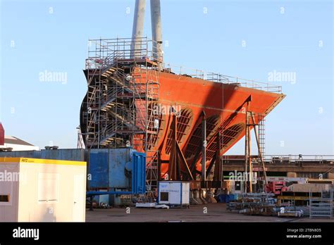 Cruise Ship Tunnel Thrusters Prefabricated Hull Block Ships Construction In St Nazaire