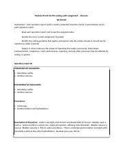 AFoster Module PCScodingauditassignment Docx Module ICD PCS Coding Audit