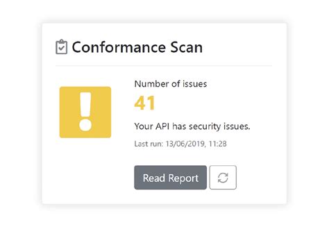 API Scan Dynamic Conformance Scan Test Of APIs