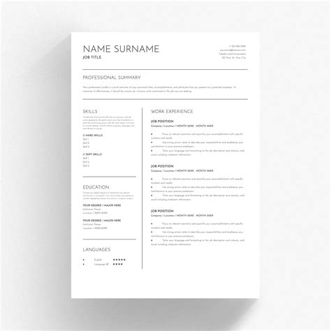 Perfect Resume Template Achieve A Flawless Presentation Of Your