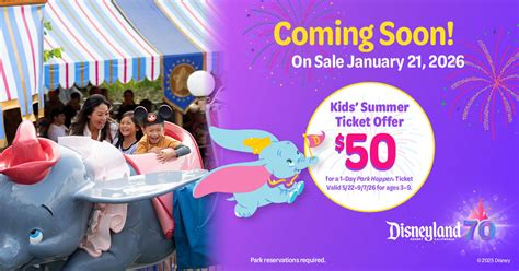 Disneyland Teases New 2026 Summer Offers For Its 70th Anniversary