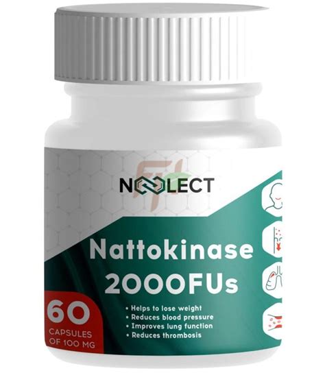 Noolect NATTOKINASE 2000 FUs - Купить наттокиназу (100 мг × 60 капсул ...