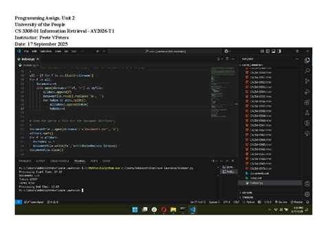 Cs 3308 01 Unit 2 Programming Assignment Indexer Overview Studocu