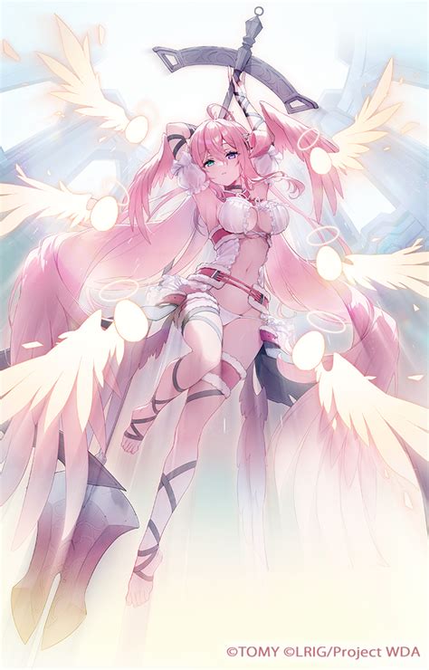 Mochidart Wixoss Character Request Official Art 1girl Angel Wings