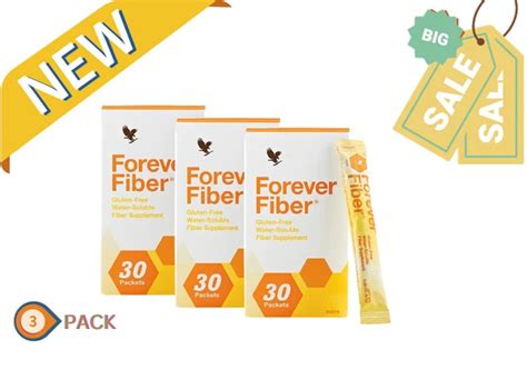 3x Forever Living Fiber Gluten Free Water Soluble Food Supplements