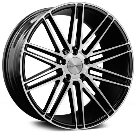 Element El10 Gloss Black W Machined Face Wheels Element Wheels