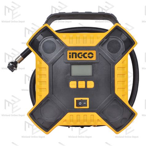 Ingco By Winland Digital Auto Car Air Compressor W Led Light Aac1601