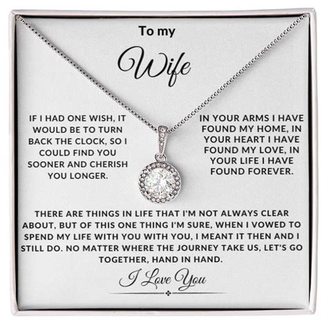 To My Wife I Still Do Eternal Hope Necklace Etsy