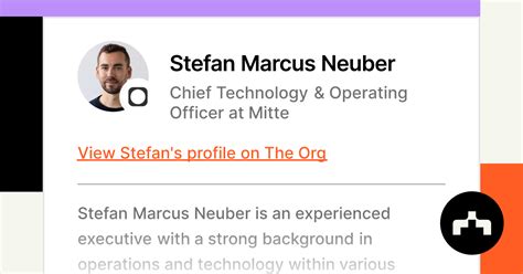 Stefan Marcus Neuber Chief Technology And Operating Officer At Mitte The Org
