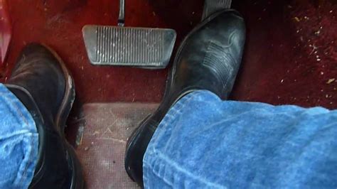 Black Chippewa Boots On The Gas Pedal Youtube